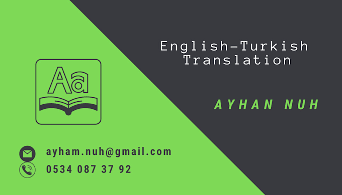 Do translation for english ,turkish, arabic languages by Ayhamnuh | Fiverr