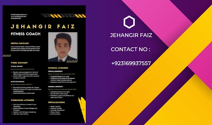 Make professional infographic resume design graphical cv by ...
