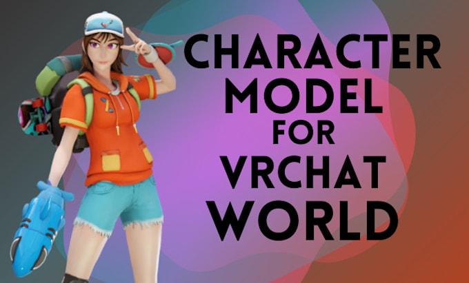 Create vr character 3d modeling furry for vrchat avatar by Deborahmira ...