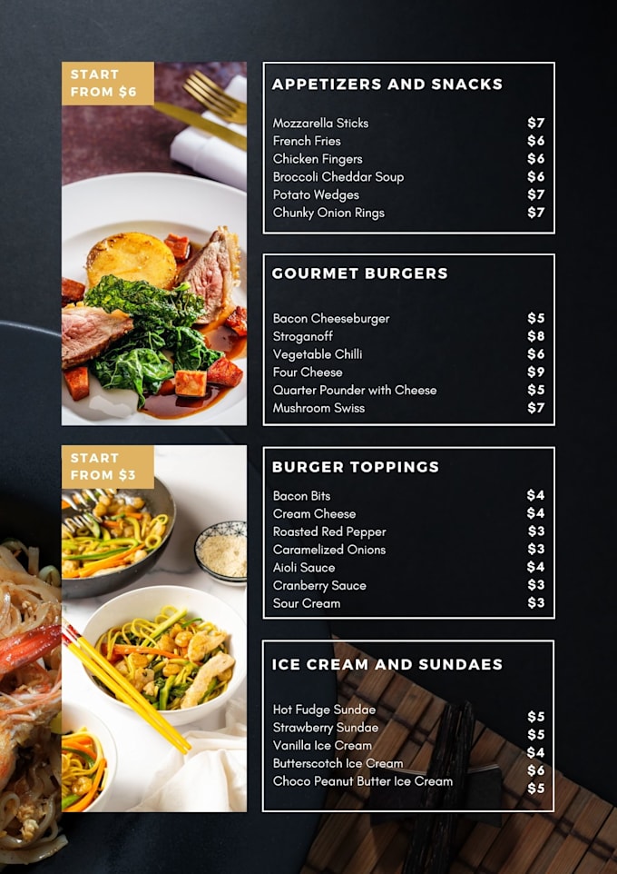 Design digital screen menu for your cafe, bar or restaurant by Em1nguli ...