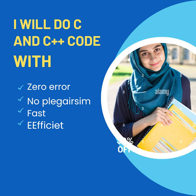 Do c and c plus plus program with fast and efficient code by Amnakhalid368 | Fiverr