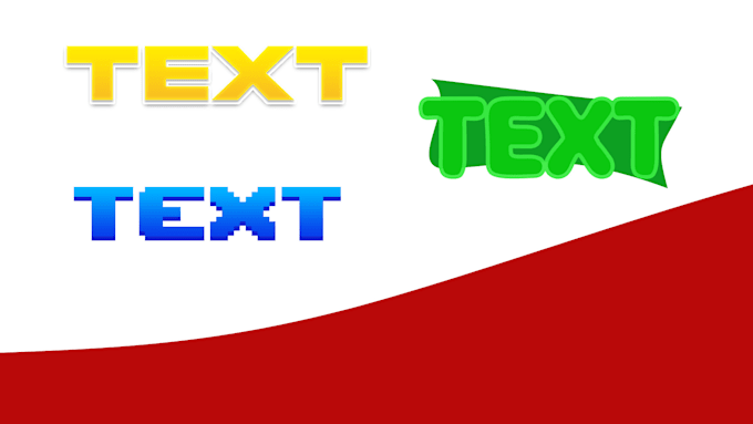 Make a custom text without background for your banner by Genius_um | Fiverr