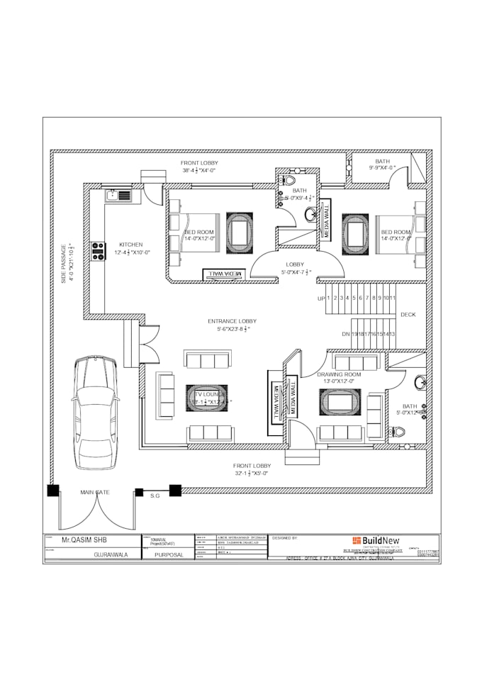 Do 2d 3d designing on autocad 3d max complete floor plans sections elevation by Engtaimoor | Fiverr