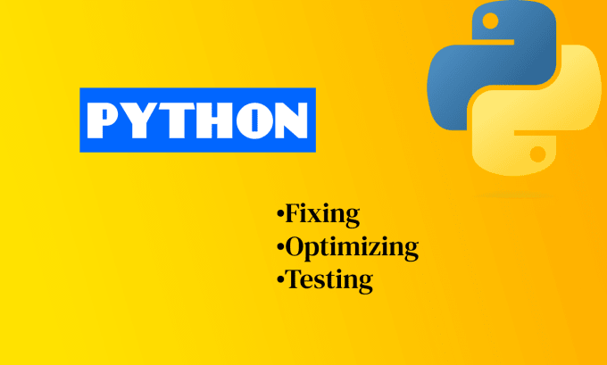 Fix errors and bugs your python code by G_mate | Fiverr Fix errors and bugs your python code by G_mate | Fiverr