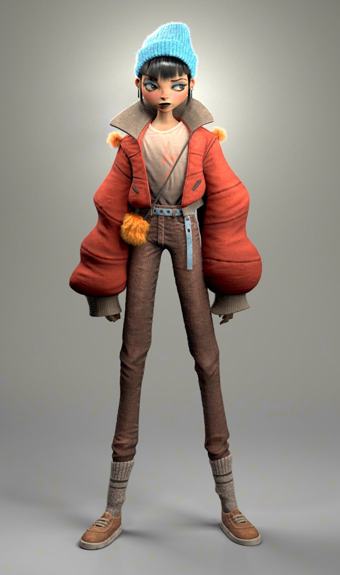 3d model and rig any 3d character for games, realistic vrchat in maya ...