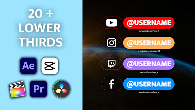 Make custom lower third animation for your social media by Titi_mitkov ...