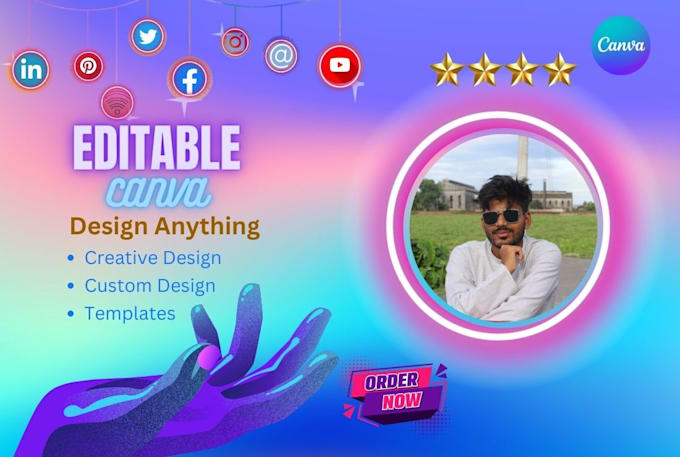 Design postcards,menu, invitations and worksheets in canva by ...