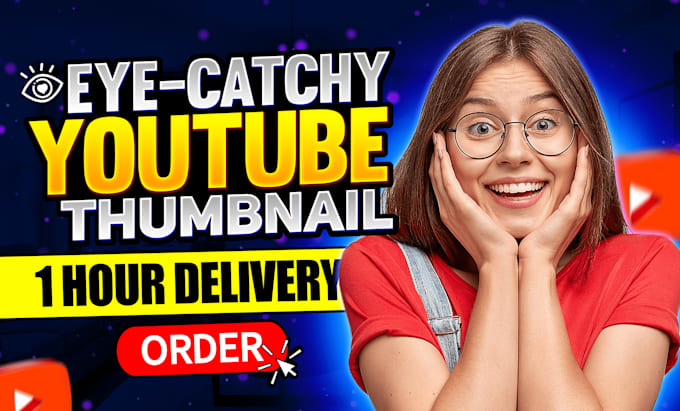 Do catchy attractive clickbait youtube video thumbnail design by ...