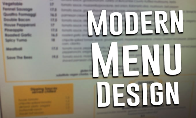 Design a modern restaurant menu by Artificialink | Fiverr