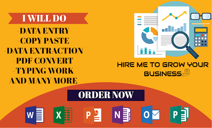 Do excel data entry, pdf conversion, copy paste typing work by Varunbiwall | Fiverr