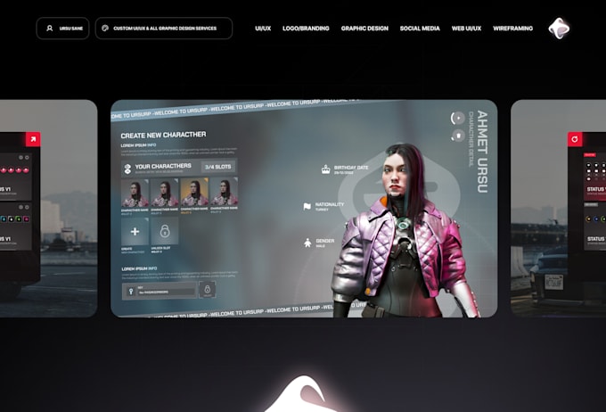 Custom fivem ui design for gta v scripts by Ursudesign | Fiverr