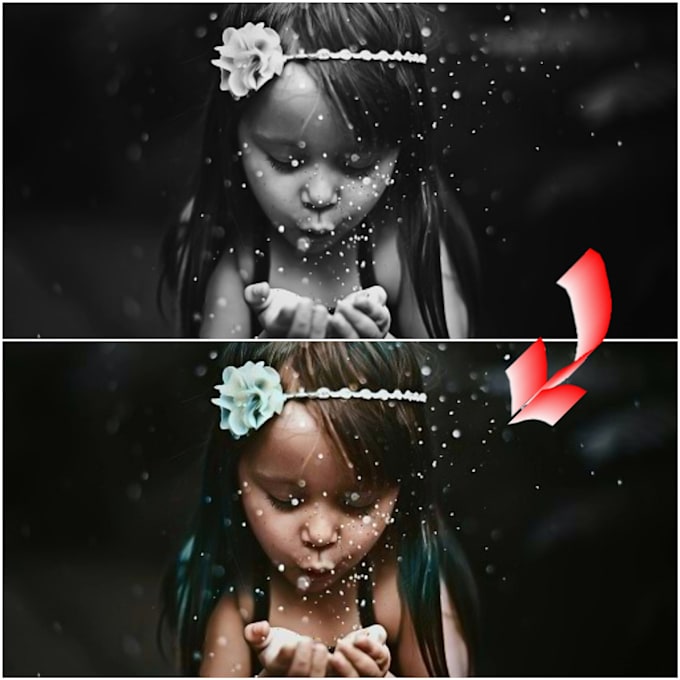 Do realistically colorize black and white photo by Warusha_ | Fiverr
