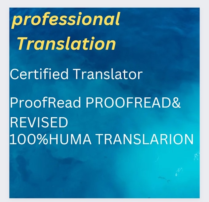 Professional translate in english spanish french and german by ...