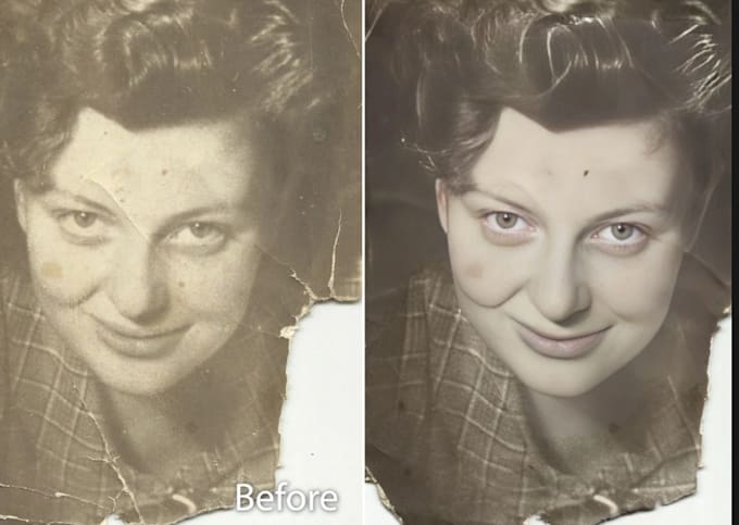 Restore damaged photos, repair old images, fix pictures, by ...