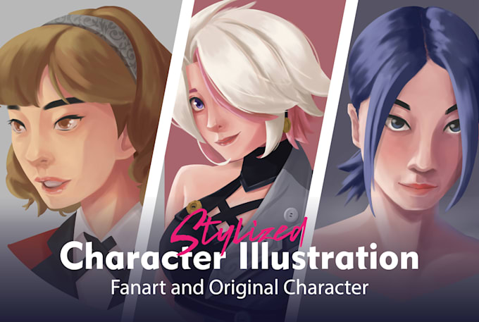 Draw semi stylized character illustration by Kent4ki | Fiverr