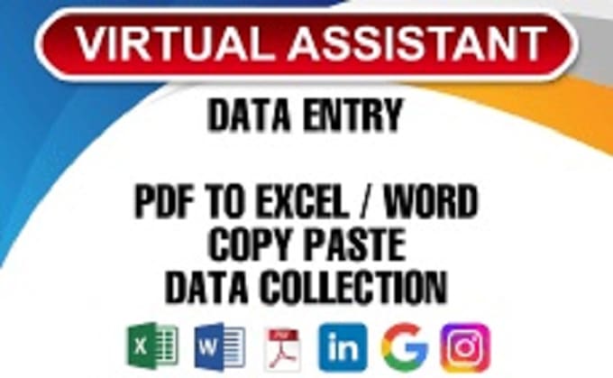 Do data entry, typing, copy paste, pdf to excel and word by Mskn13 | Fiverr
