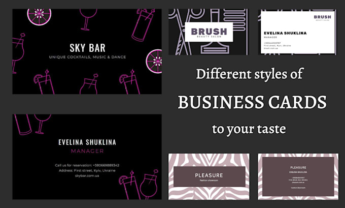 Create selling business cards and other brand items by Evellina_sh | Fiverr