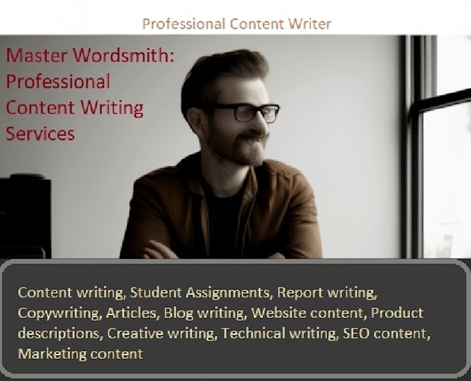 Provide professional content writing services by Pammahans | Fiverr