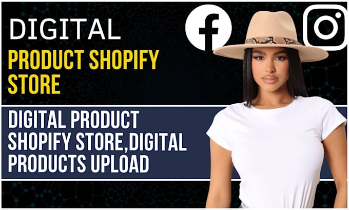 Create digital product store, shopify digital product, shopify store by ...