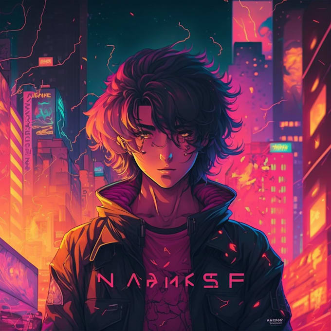 Make anime cartoon album cover art fast hip hop rap lofi by Cuddlecoder ...