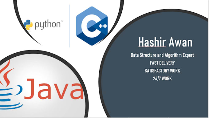 Data Structures And Algorithms In Java Pthon And Cpp By Alphawrites247 Fiverr