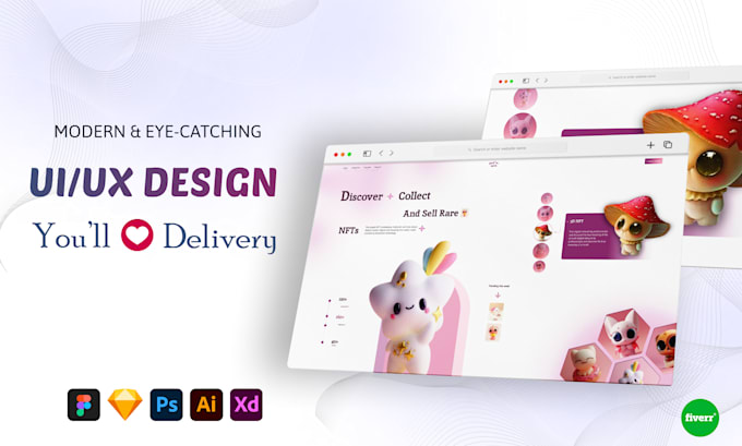Design a stunning, modern, and unique website ui ux by Ui_priyal_lukhi ...