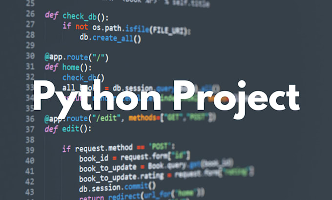 Build your python project by Victormout | Fiverr Build your python project by Victormout | Fiverr