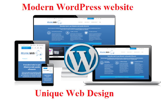 Build a modern wordpress website with a unique web design by Projects_zone | Fiverr