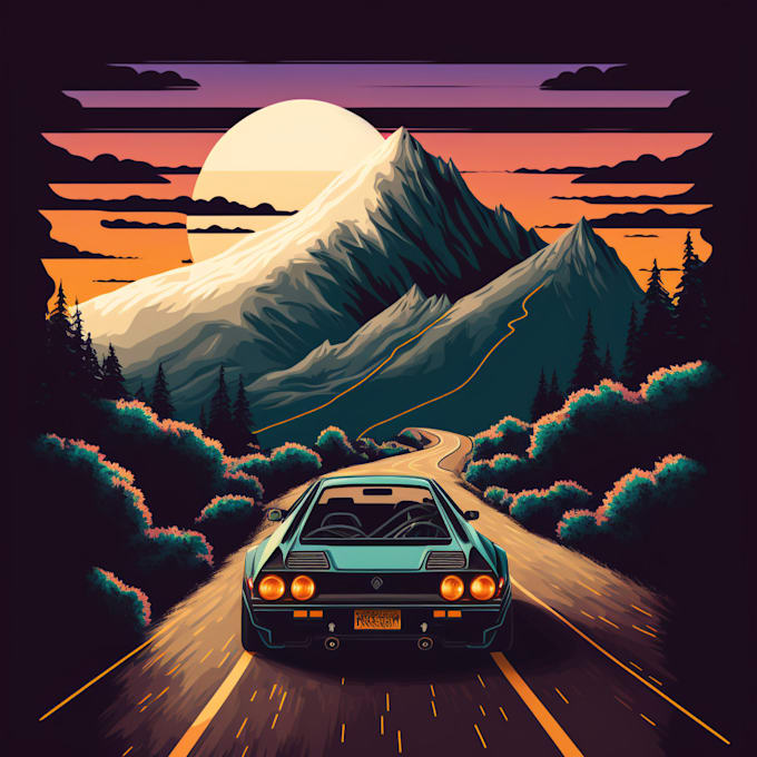 Create retro art in my style by Artsmade | Fiverr