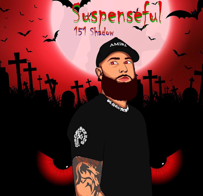 Design cartoon single, album, mixtape, cover art by Mufa_art | Fiverr