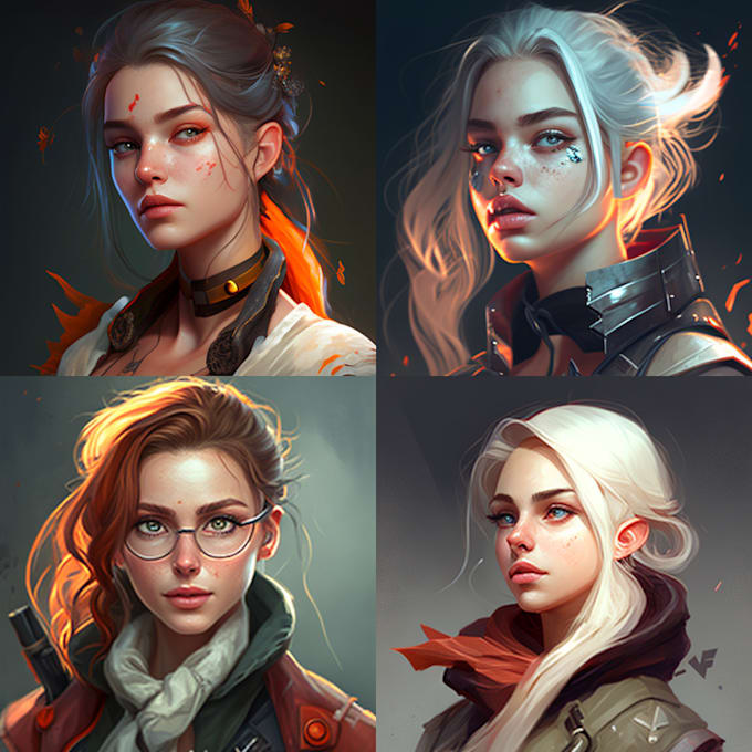 Creat high quality character digital art with an advanced ai by ...