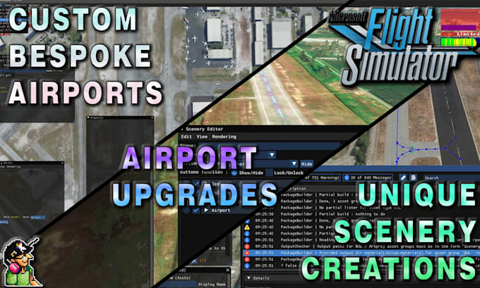 Create custom airports or scenery for you in msfs by Danvisibleman | Fiverr