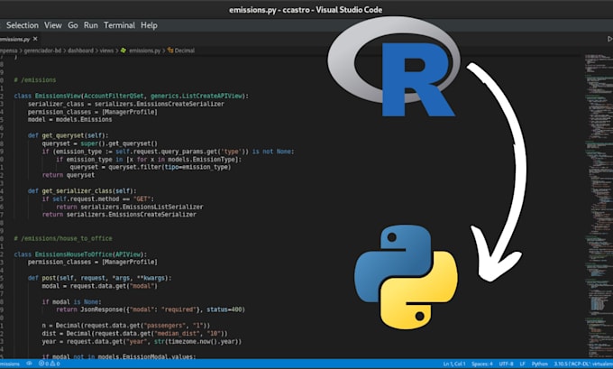 Convert your r code to python by Caio_fontes | Fiverr