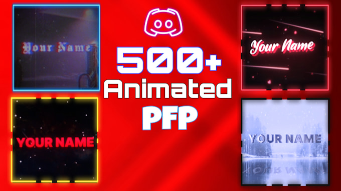 Make a animated pfp with your name for discord by Fyzhussain | Fiverr