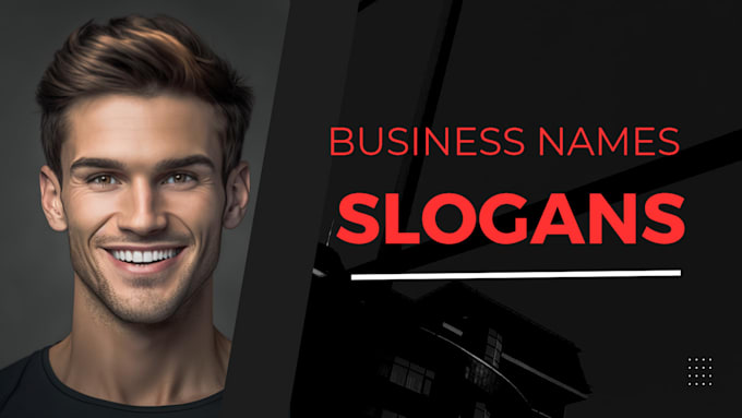 Create 10 catchy slogans, name concept or product names for your ...