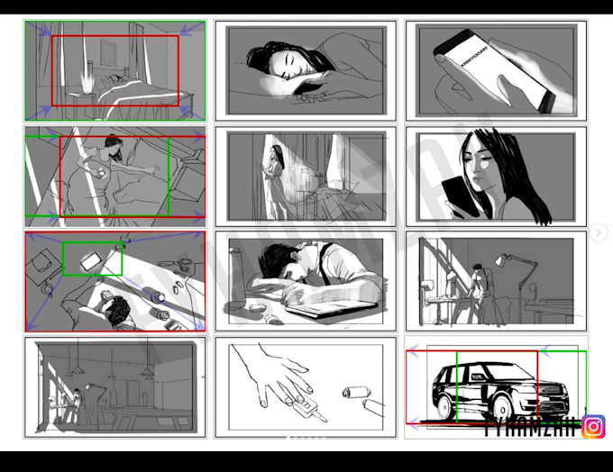 Do storyboards for animation, mtv and advertisement by Kromosom | Fiverr