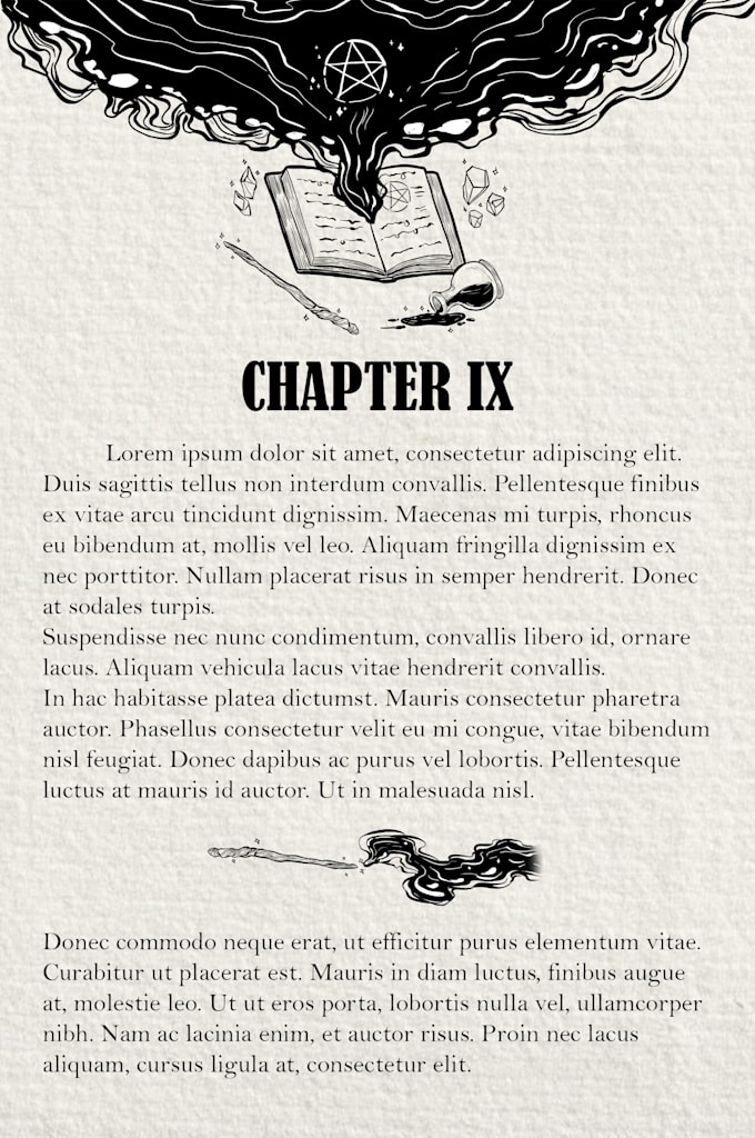 Create a chapter header and breaker by Lindsaynid | Fiverr