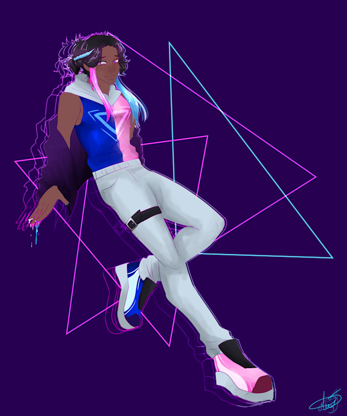 Create oc art or fanart of a character by Aoitachibana | Fiverr