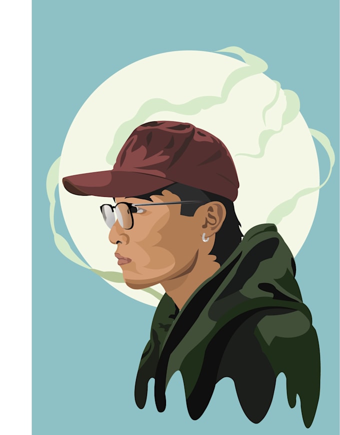 Draw your basic portrait vector by Phatthanh08 | Fiverr