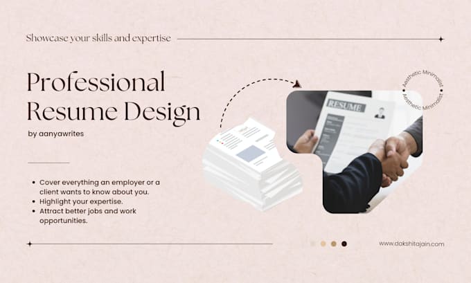 Design an impressive cv for you by Aanyawrites | Fiverr