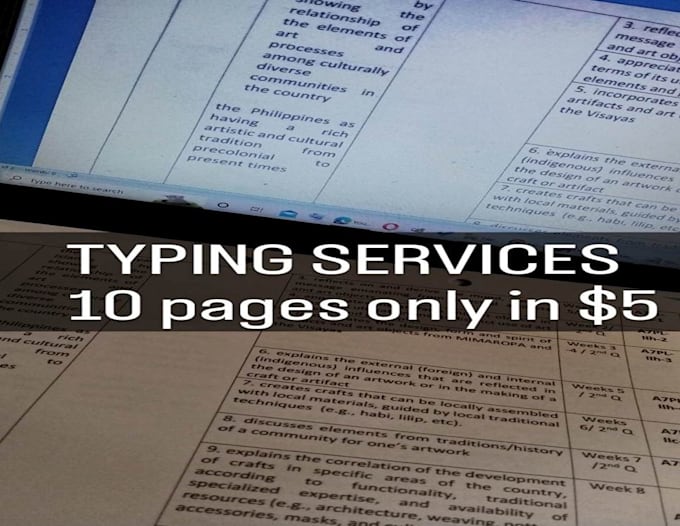 Proved typing service retype and images to ms word doc by Nailatgph | Fiverr