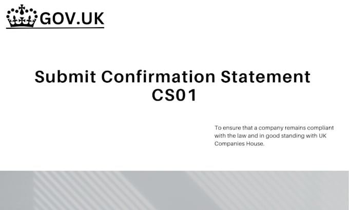 Prepare and submit company confirmation statement cs01 by ...