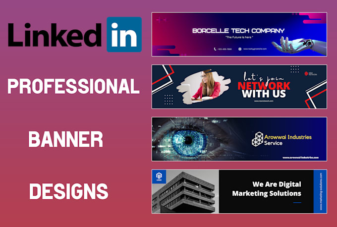Create linkedin banner, header for your business by L3acho | Fiverr