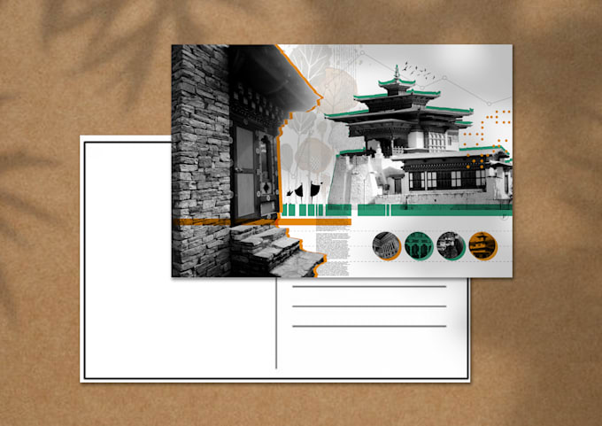 Create modern, appealing and unique postcard designs by Jui_paranjape ...