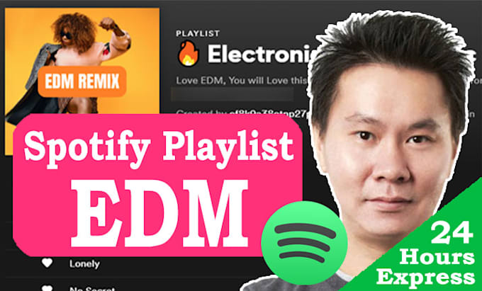 Promote your spotify with edm playlist by Ninesme | Fiverr
