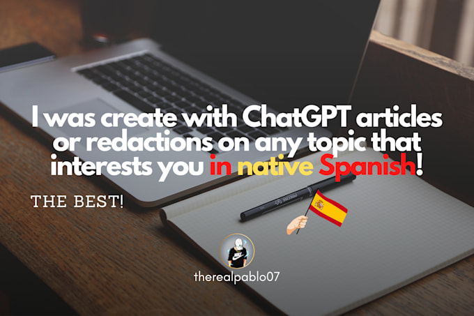 Create a article or redaction with chatgpt in native spanish by ...