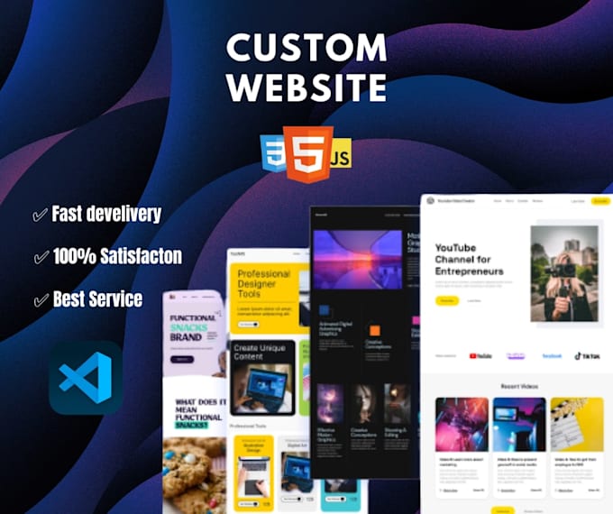 Develop You A Frontend Website In Html Css And Javascript By Atomic