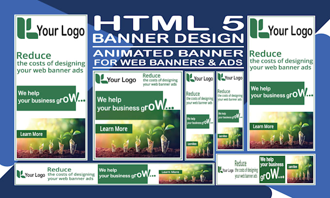 Do custom animated gif banner as html5 animated banner ads by Abutaleb ...