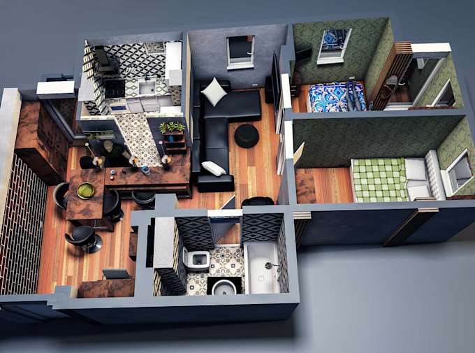 Make various 3d designs to meet your needs and ideas by B91design | Fiverr