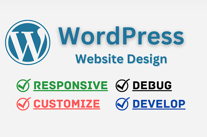 Develop, customize, design, and debug your wordpress website by ...